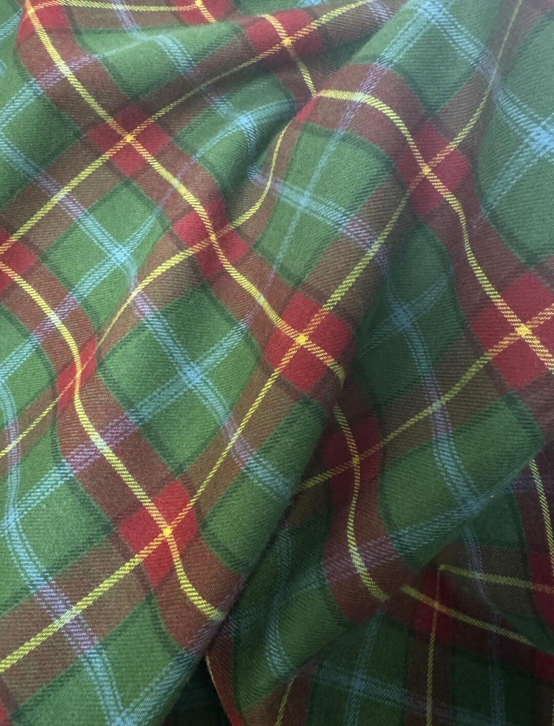 FLANNEL Northcott TARTAN TRADITIONS Mannitoba Green Multi - Etsy