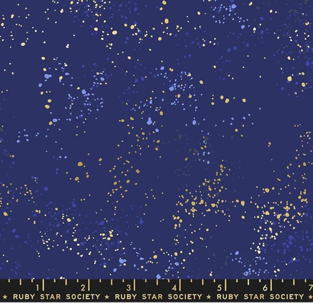108" WIDEBACK Moda Ruby Star Society Speckled Navy (METALLIC) - Etsy