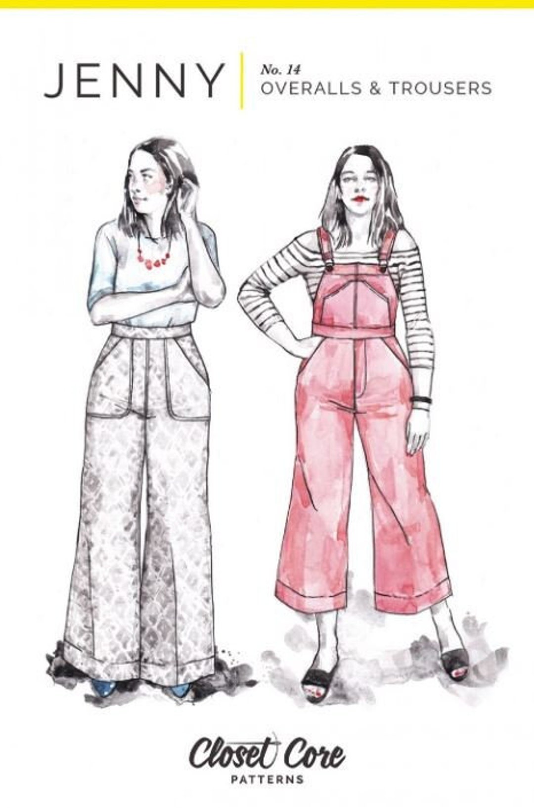 CLOSET CORE PATTERNS Jenny Overalls & Trousers Pattern (paper) - Etsy