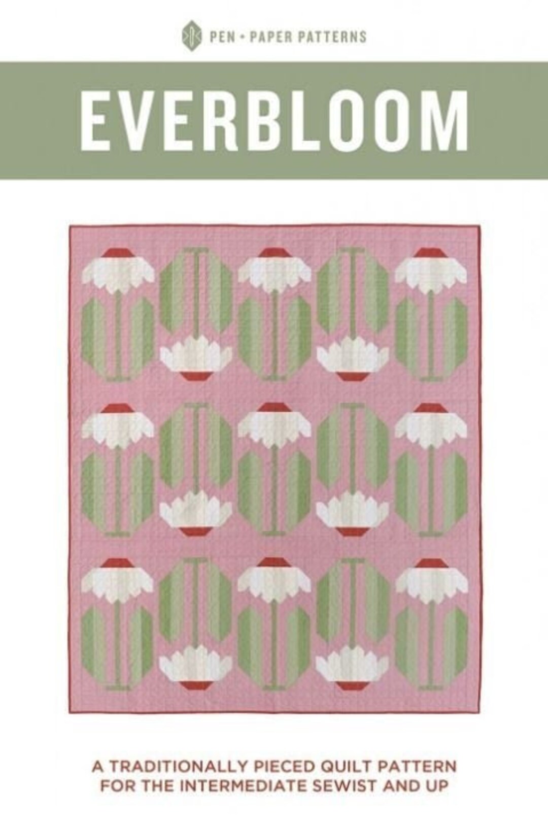 Pen + Paper Patterns EVERBLOOM Quilt Pattern (PAPER) - Etsy
