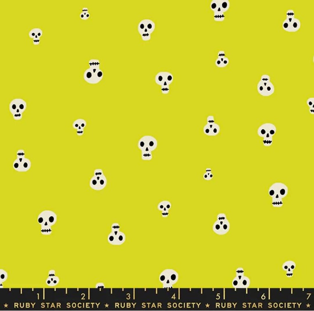 REMNANT Moda Ruby Star Society COLLAB Spooky Darlings Charms Citron - Etsy