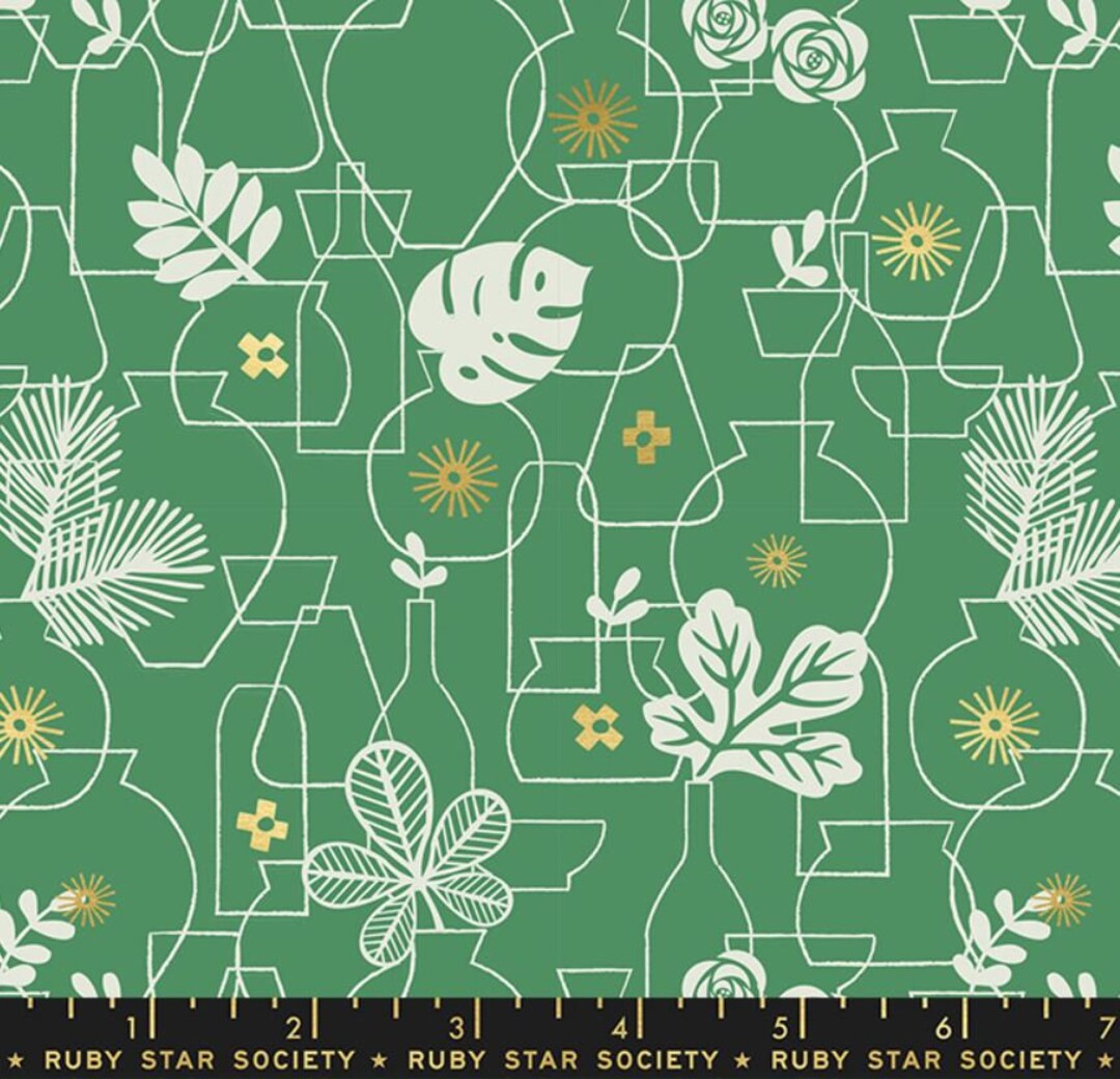 Moda Ruby Star Society WHATNOT by Rashida Coleman Hale Potted Emerald ...