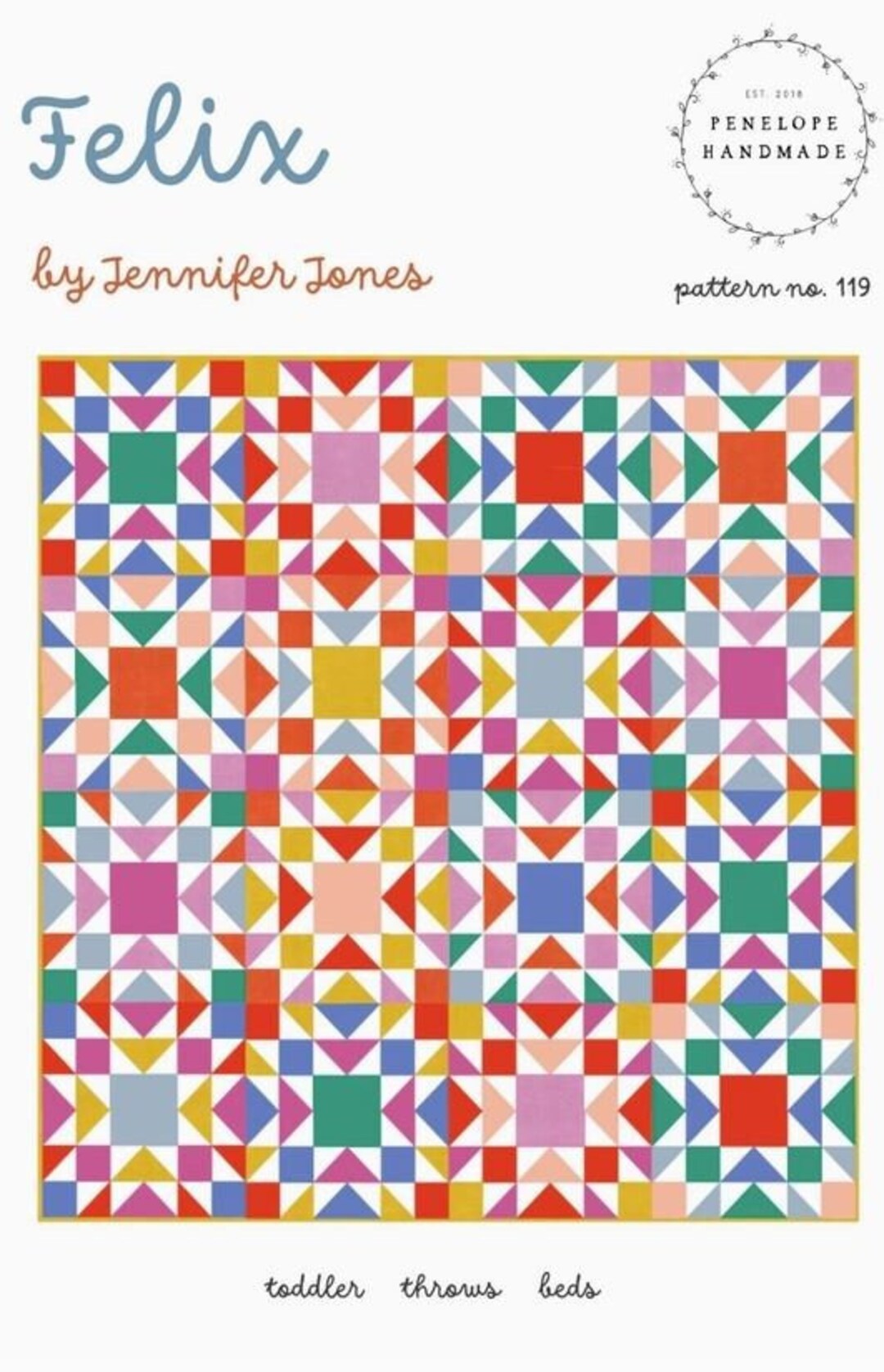 Penelope Handmade FELIX Quilt Pattern (PAPER) - Etsy