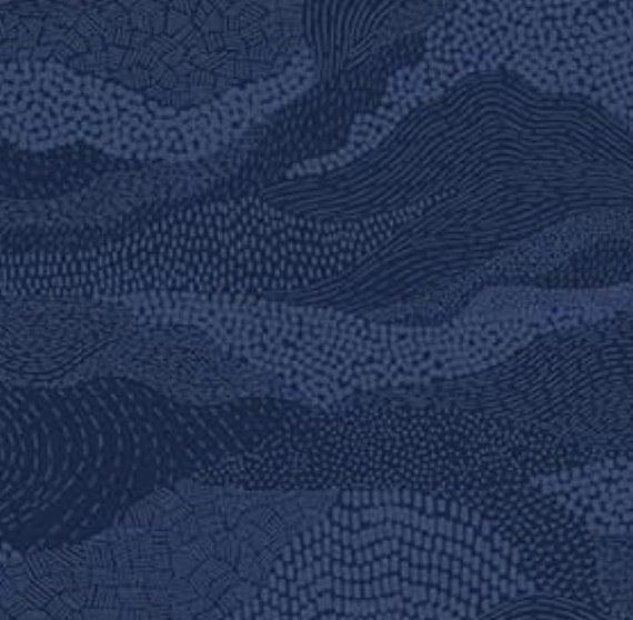 Figo Fabrics Elements Basics Navy | Etsy