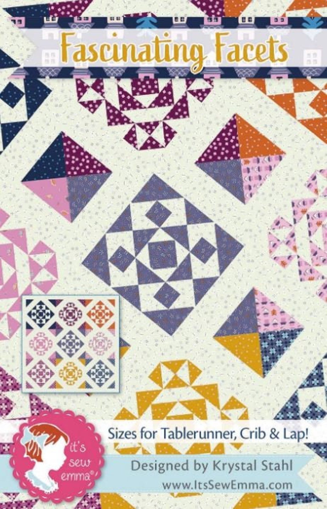 It's Sew Emma Patterns Fascinating Facets Quilt Pattern - Etsy