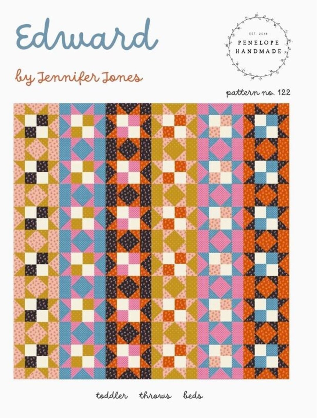 Penelope Handmade EDWARD Quilt Pattern PAPER - Etsy