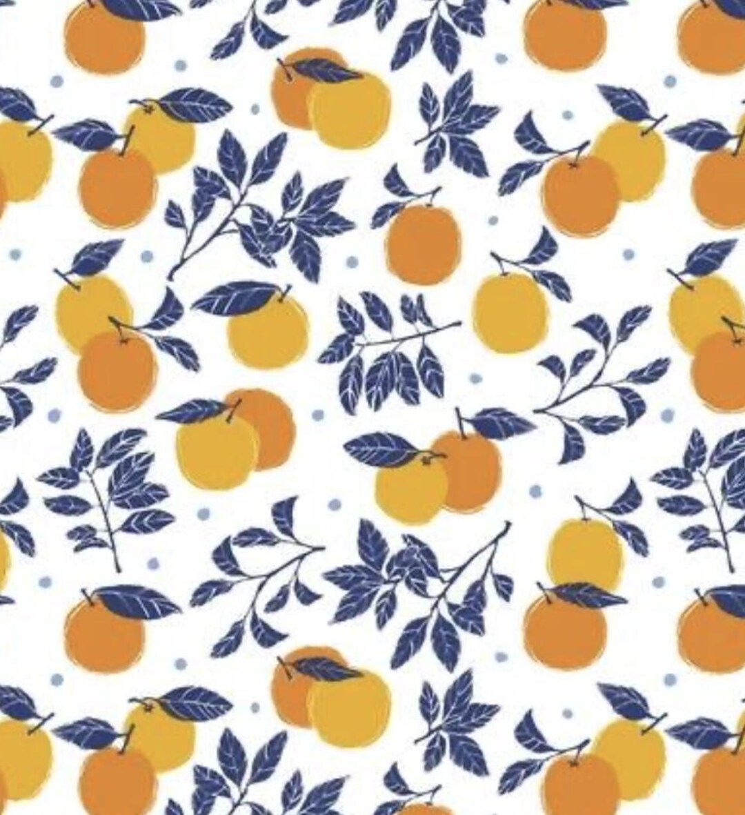 Eugene Textiles Emma & Mila Lavender Oranges - Etsy