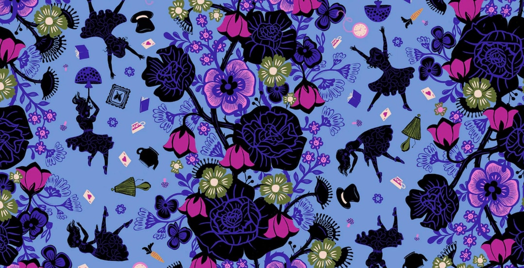 Moda Ruby Star Society HELLO ALICE by Sarah Watts Rabbit Hole Lindley ...