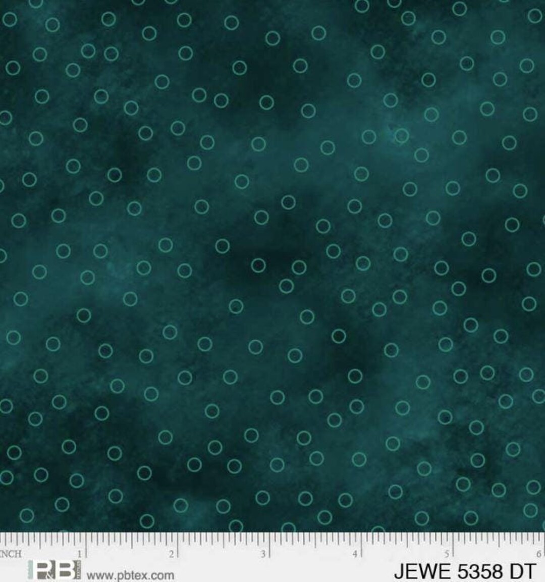 P&B Textiles JEWEL Circles Dark Teal - Etsy
