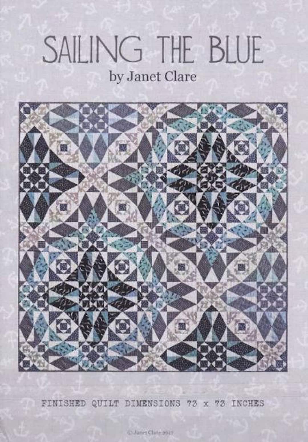 Sailing the Blue Quilt Pattern by Janet Clare (PAPER) - Etsy