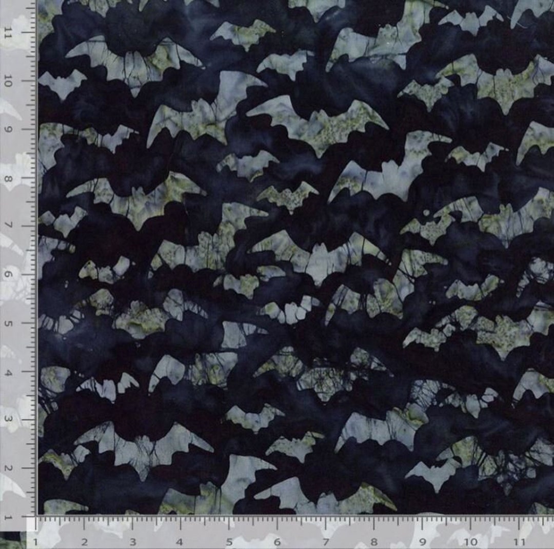BATIK Timeless Treasures TONGA SPELLBOUND Flying Bats Night - Etsy