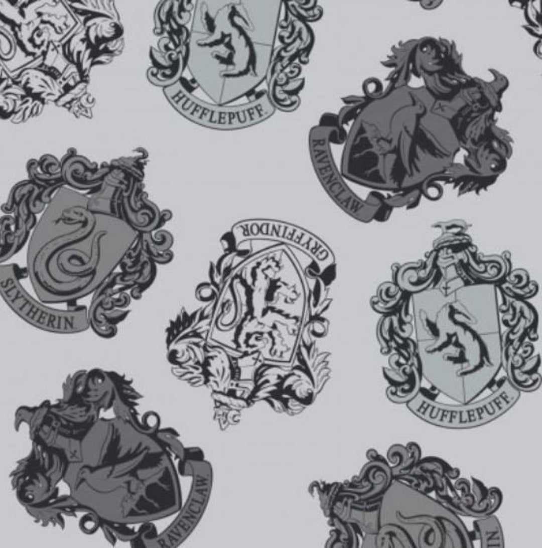 KNIT Camelot Harry Potter HP House Crest Stack - Etsy