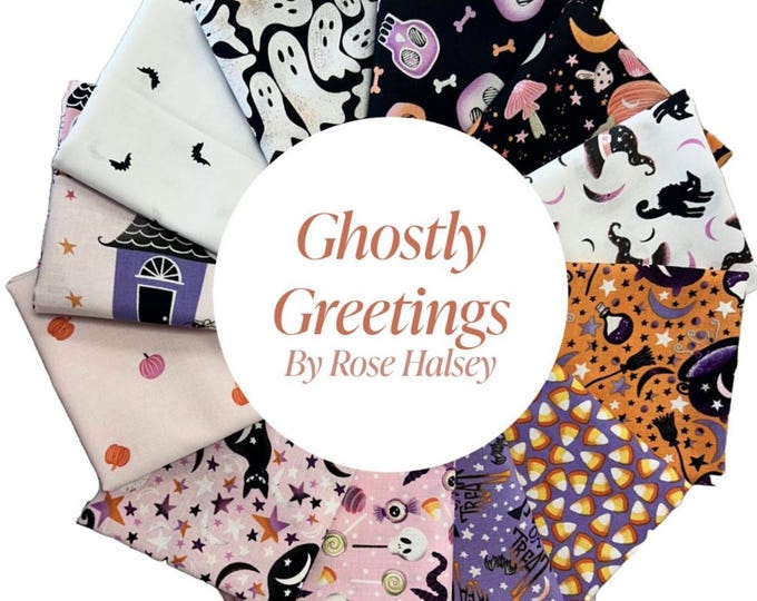 FULL COLLECTION Blank Quilting Ghostly Greetings Fat Quarter Bundle - Etsy