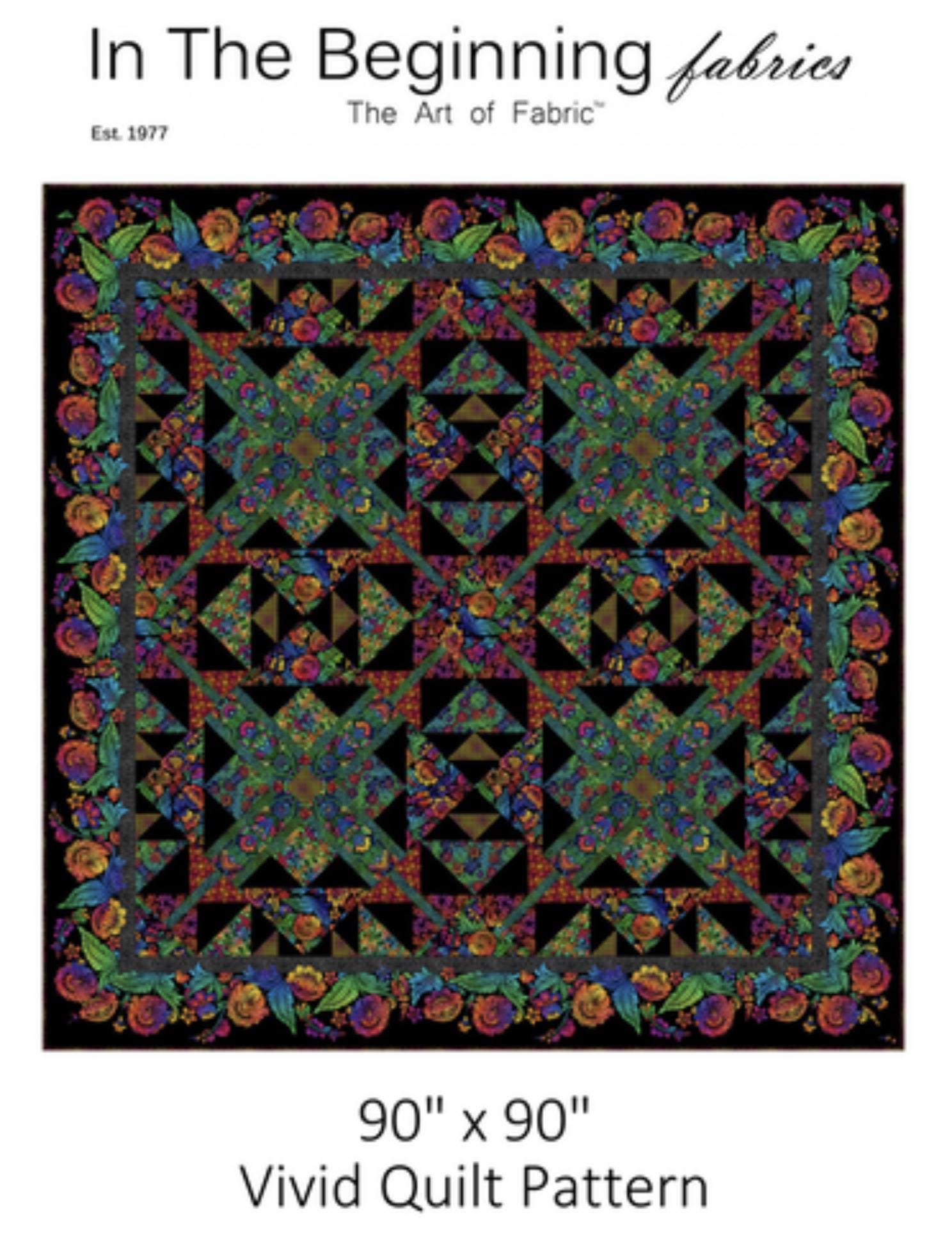 In the Beginning VIVID Quilt Pattern Quilt Pattern Booklet by Jason ...