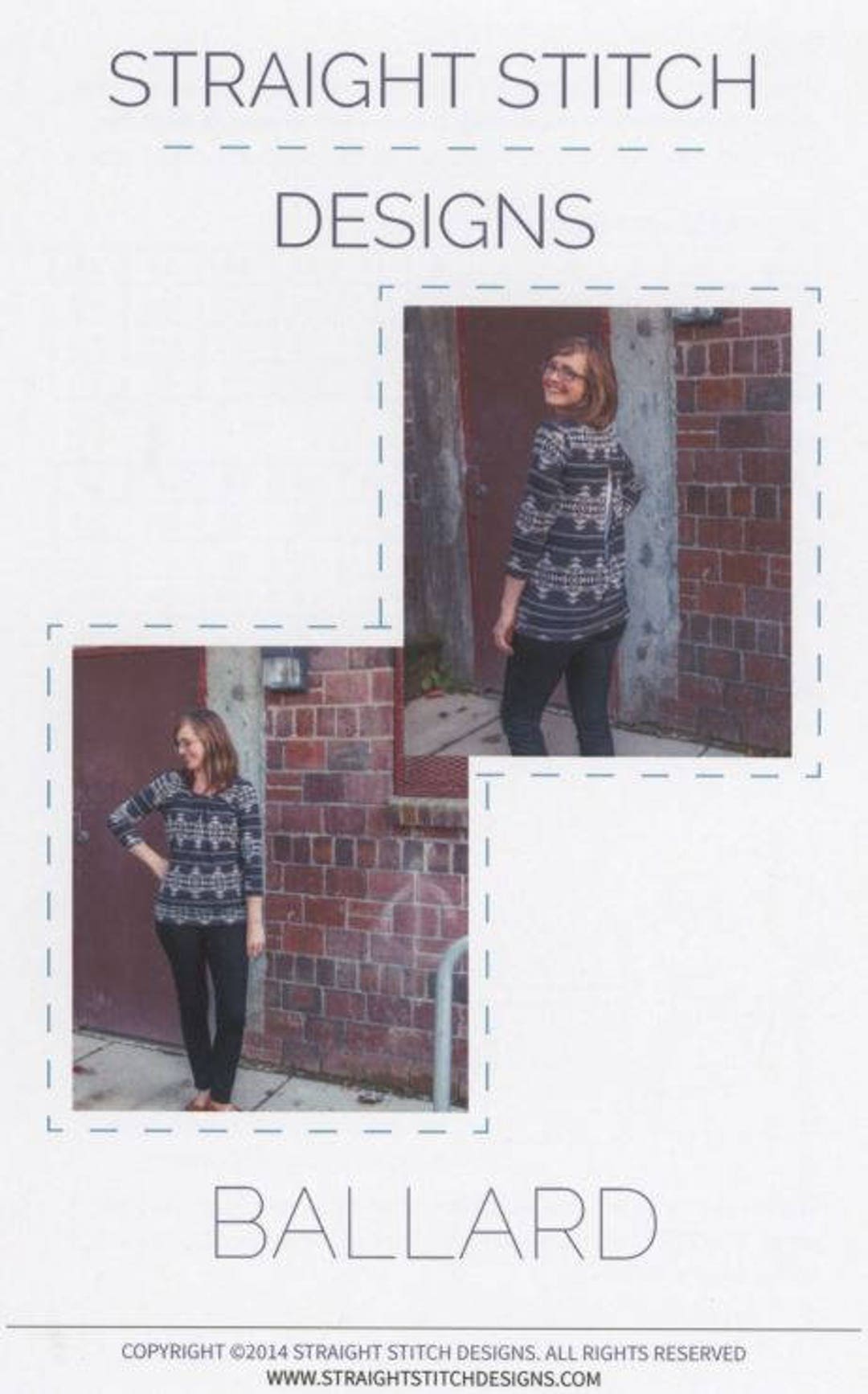 Straight Stitch Designs Ballard Pattern paper - Etsy