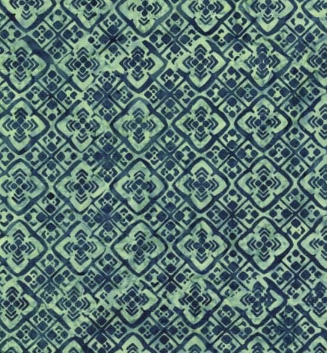 REMNANT BATIK Island Batik Bellingham Bay Squaredallion Medium Lagoon ...