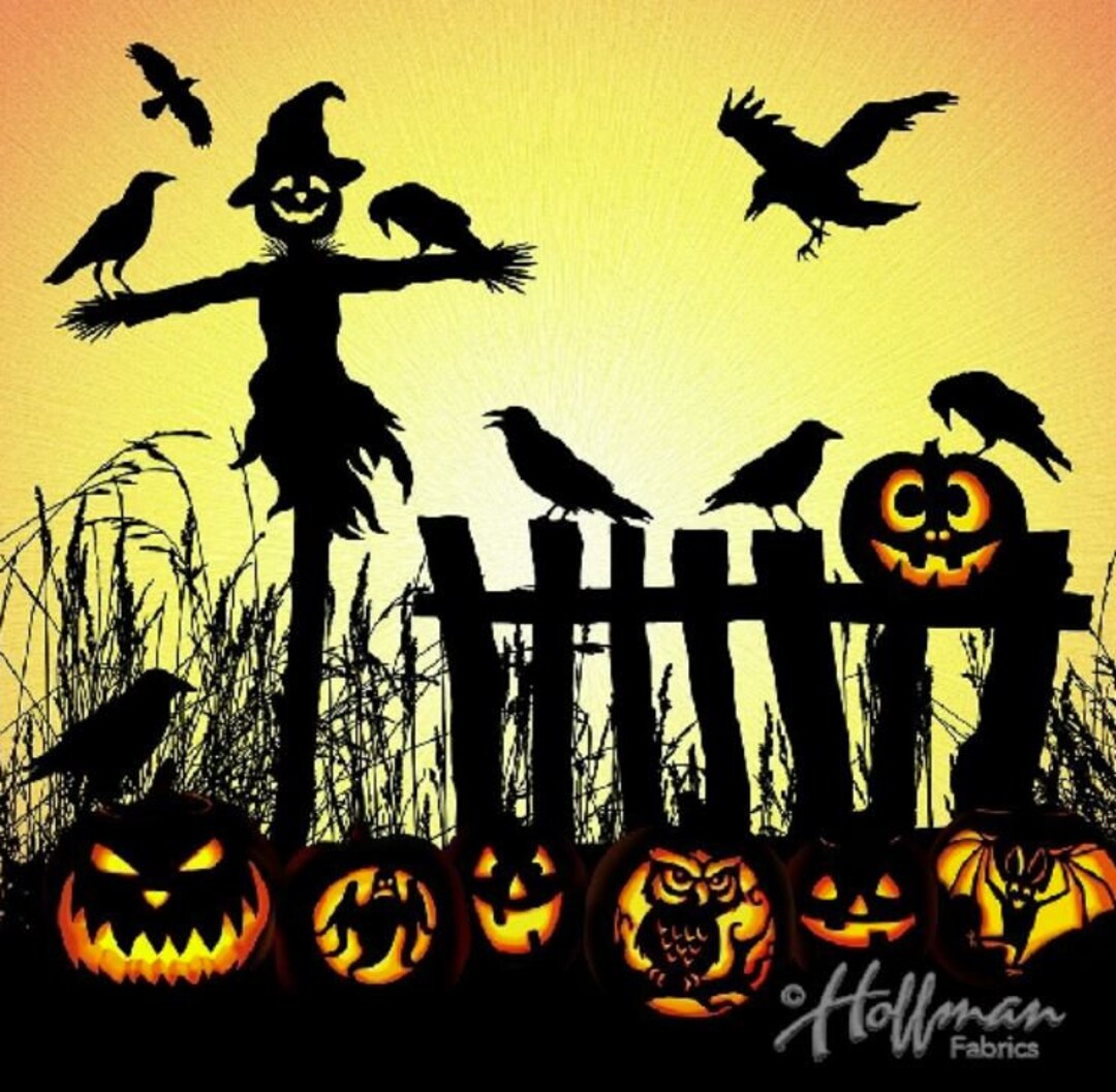 Hoffman SUPERNOVA SEASONS Digital Halloween Harvest Panel - Etsy