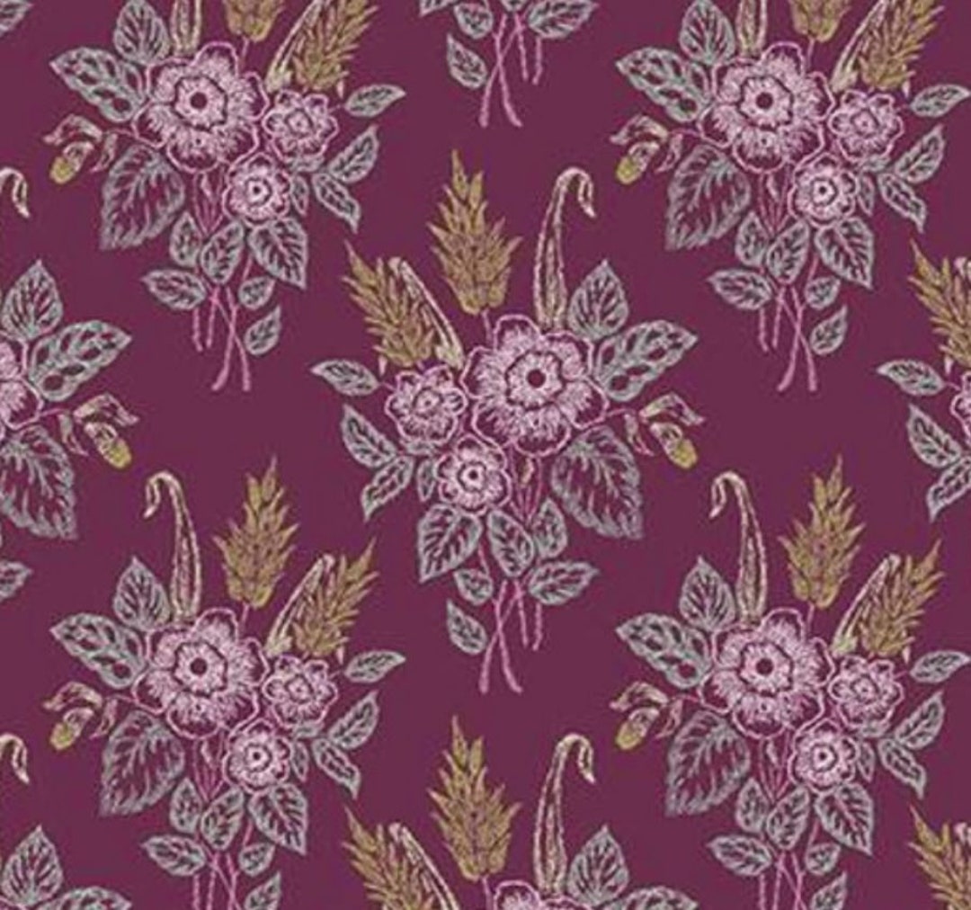 Riley Blake WHIMSICAL ROMANCE Stipple Raspberry - Etsy