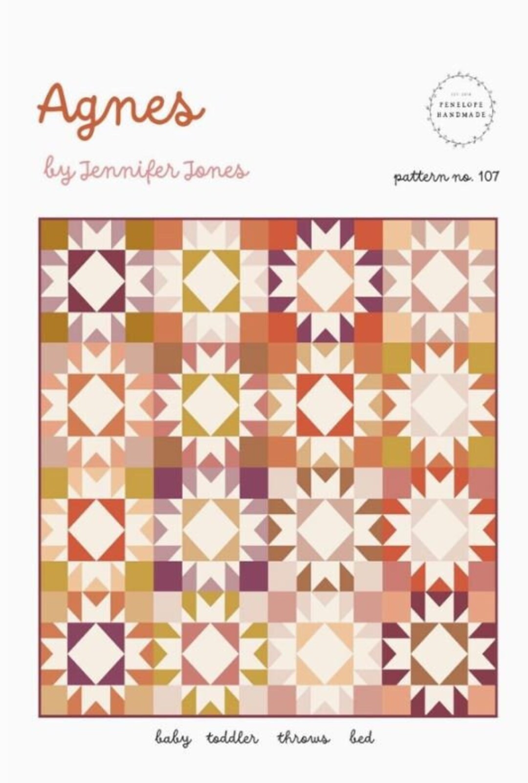 Penelope Handmade AGNES Quilt Pattern PAPER - Etsy