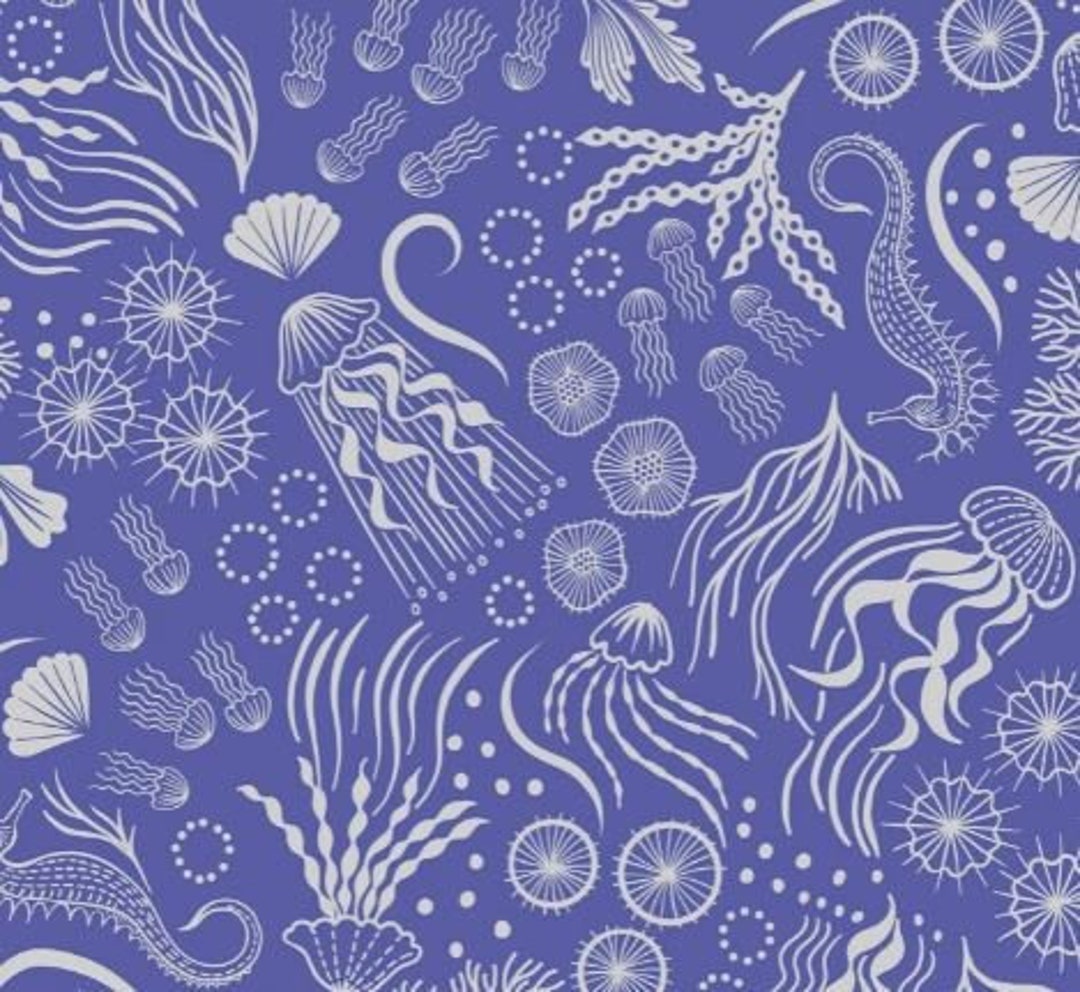 REMNANT Lewis & Irene MOONTIDE Ocean Life Periwinkle (metallic) - Etsy