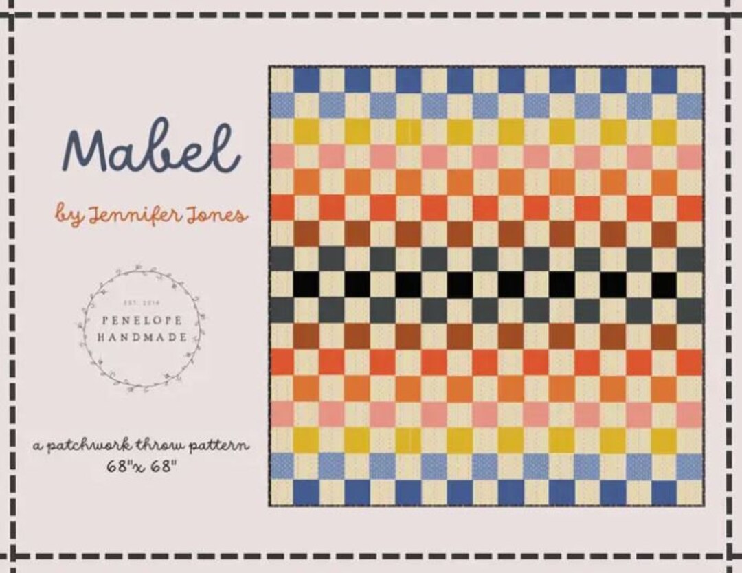 Penelope Handmade MABEL Quilt Pattern Sewing Card (PAPER) - Etsy