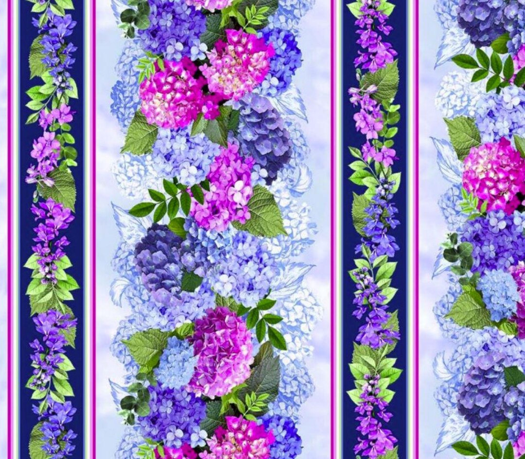 Michael Miller HYDRANGEA DREAMS Spring Dream Stripe - Etsy