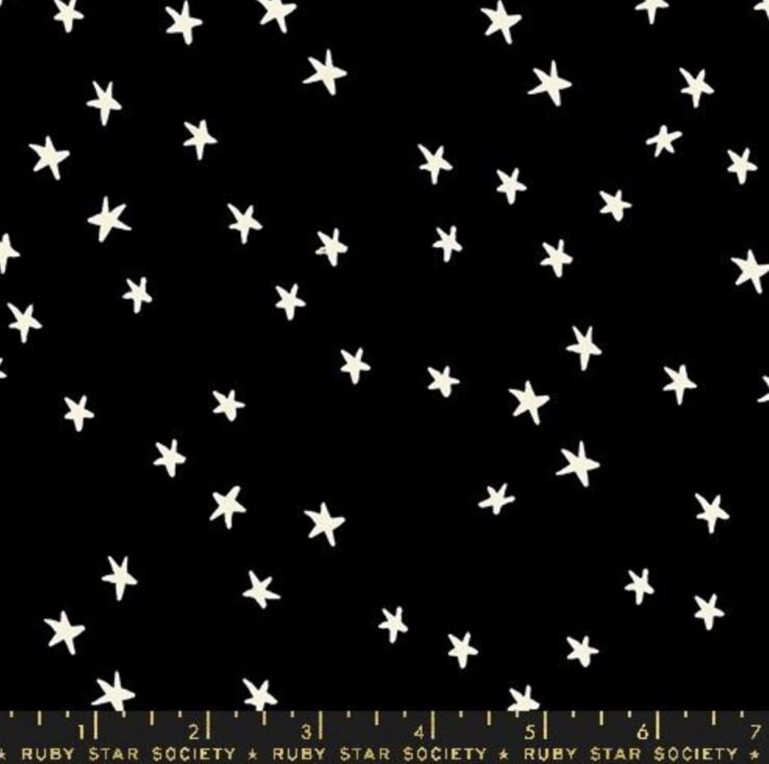 108" WIDEBACK Moda STARRY by Ruby Star Society Black - Etsy