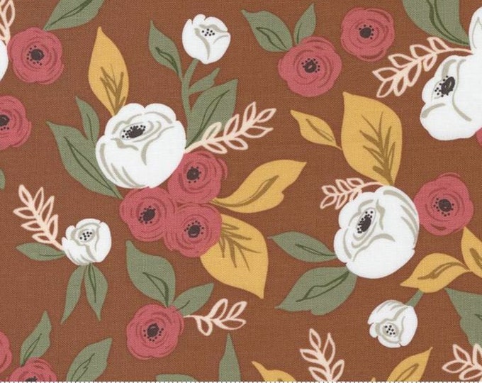 Moda FLOWER POT by Lella Boutique Meadow Floral Hand Drawn Fall Floral ...