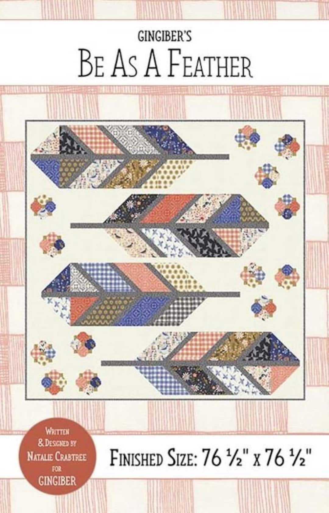 Gingiber Be as A Feather Quilt Pattern - Etsy