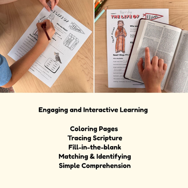 Life of Elijah Lesson 4 Bible Worksheet | Kids Homeschool Lesson ...