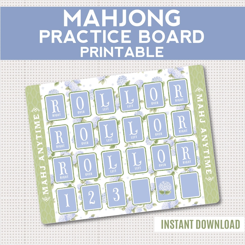 Hydrangea Mat Mahjong - Etsy