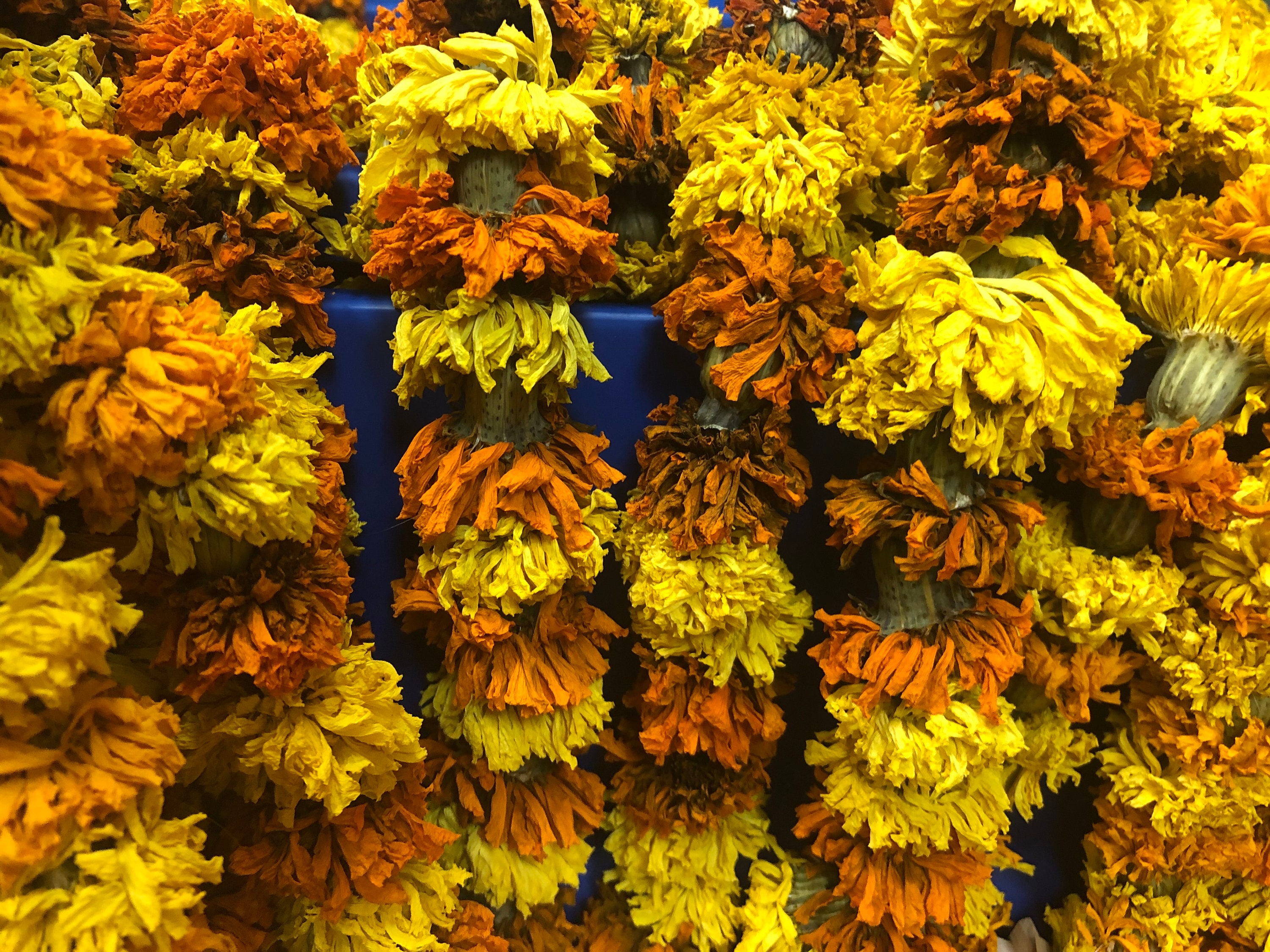 Marigold Garlands DRIED Real Flowers Real Dried Flower Garland - Etsy