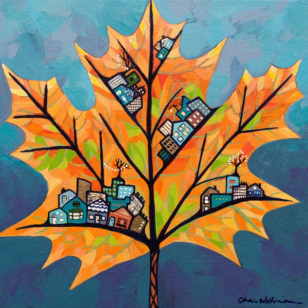 Maple Leaf Print - Etsy