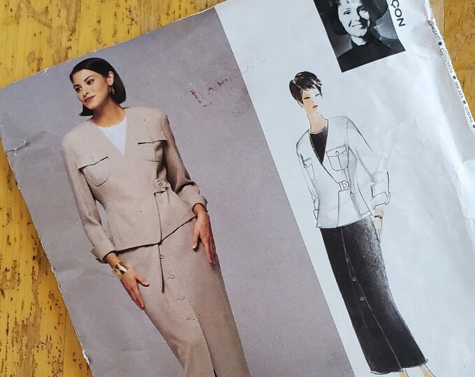 Uncut Vogue 1300 Sewing Pattern - Odile Lancon - Misses Jacket and ...