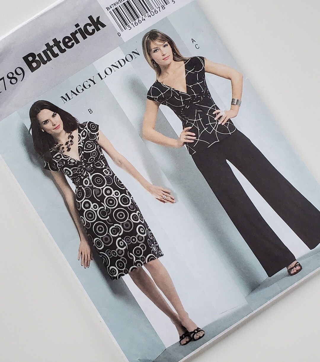 Uncut Butterick B4789 Sewing Pattern - Maggy London - Misses' Top ...