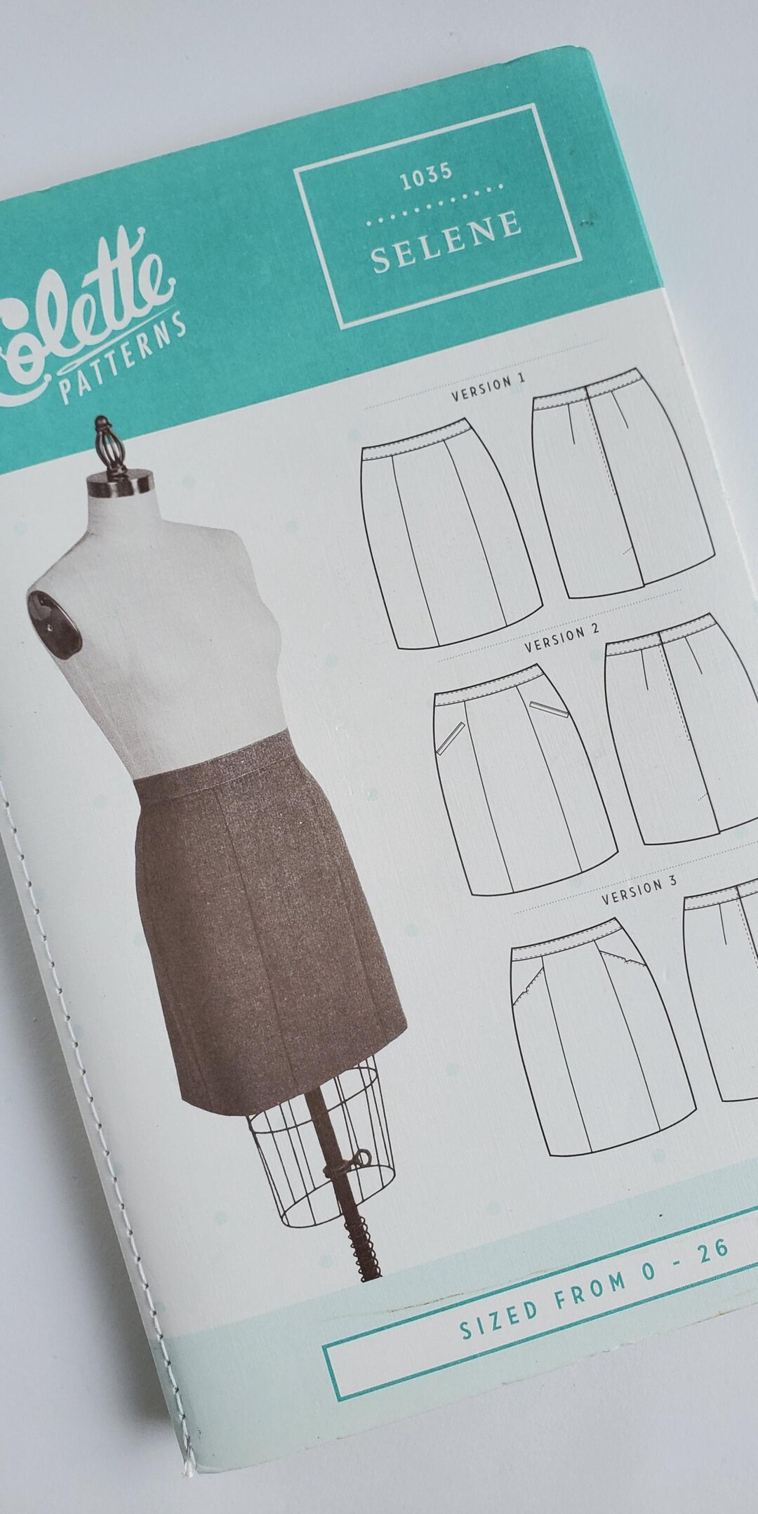 Uncut Colette Sewing Patterns - Selene Skirt - Size 0-26 - Etsy