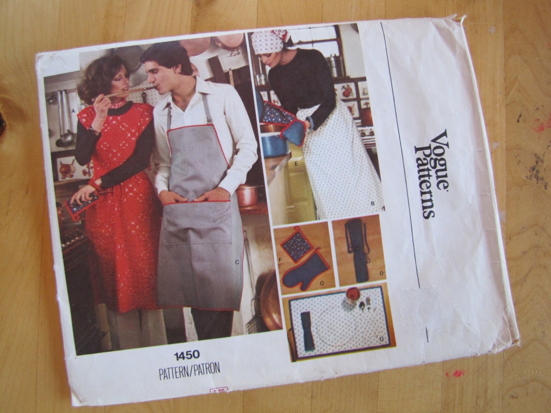 Uncut Vogue Sewing Pattern 1450 - Vogue Patterns - Accessories: Apron ...