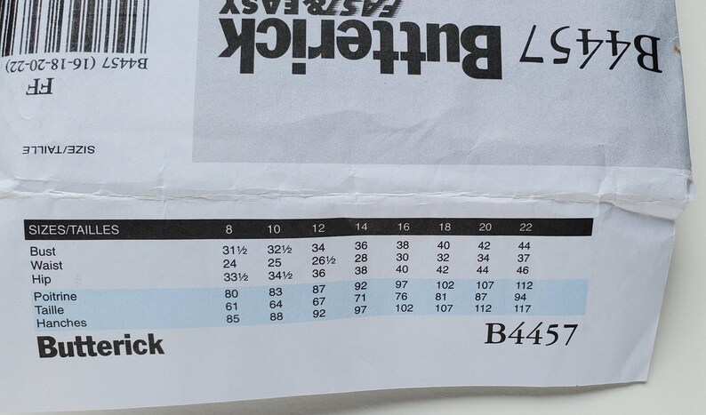 Butterick B4457 Sewing Pattern Misses Petite Shirt- Size 16-22 - Etsy