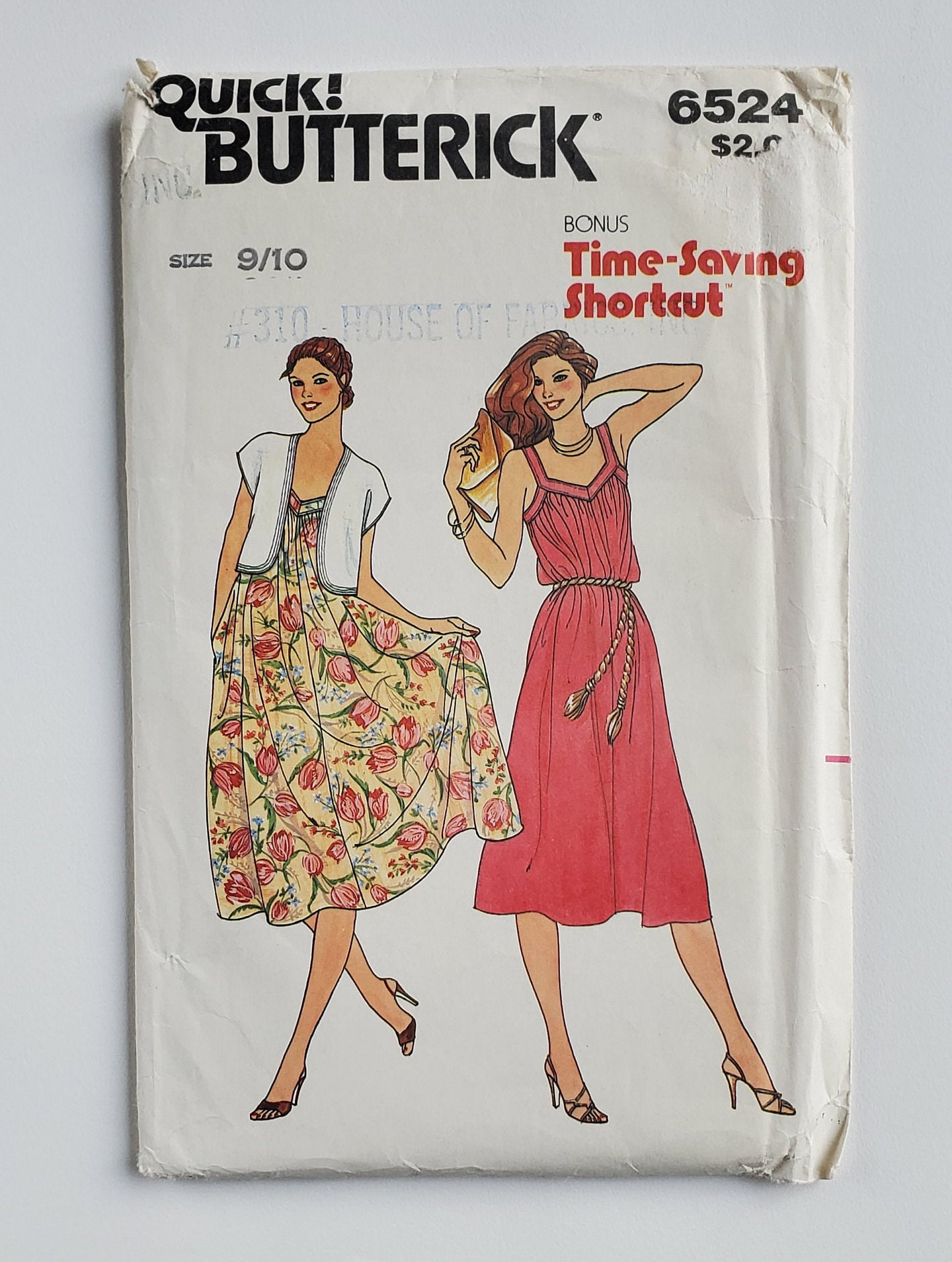 Uncut Quick Butterick Sewing Pattern 6524 Young Junior Teen Vest ...