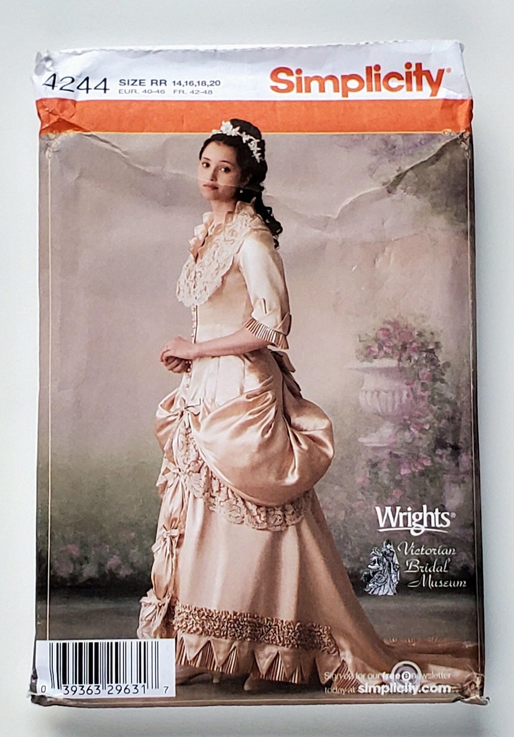Uncut Simplicity 4244 Sewing Pattern - Misses' Victorian Bridal Gown ...