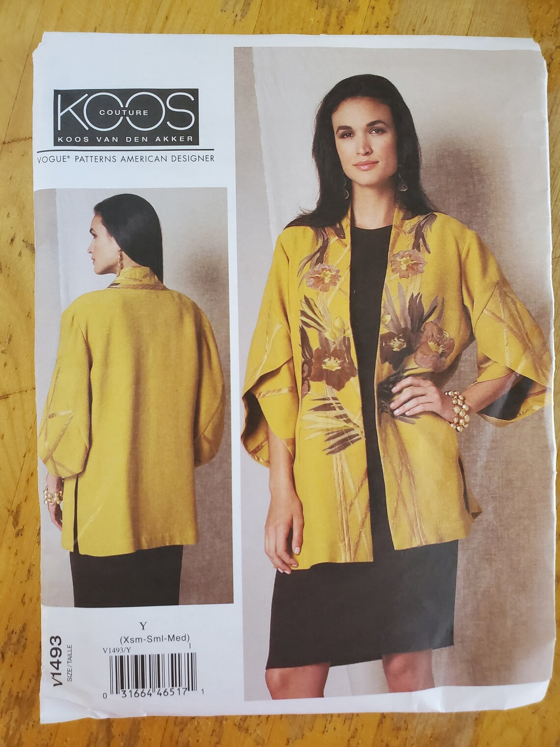 Uncut Vogue Sewing Pattern V1493 Koos Couture Misses - Etsy
