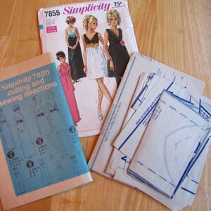 Simplicity 7855 Sewing Pattern - Misses Dress - Size 12 - Etsy