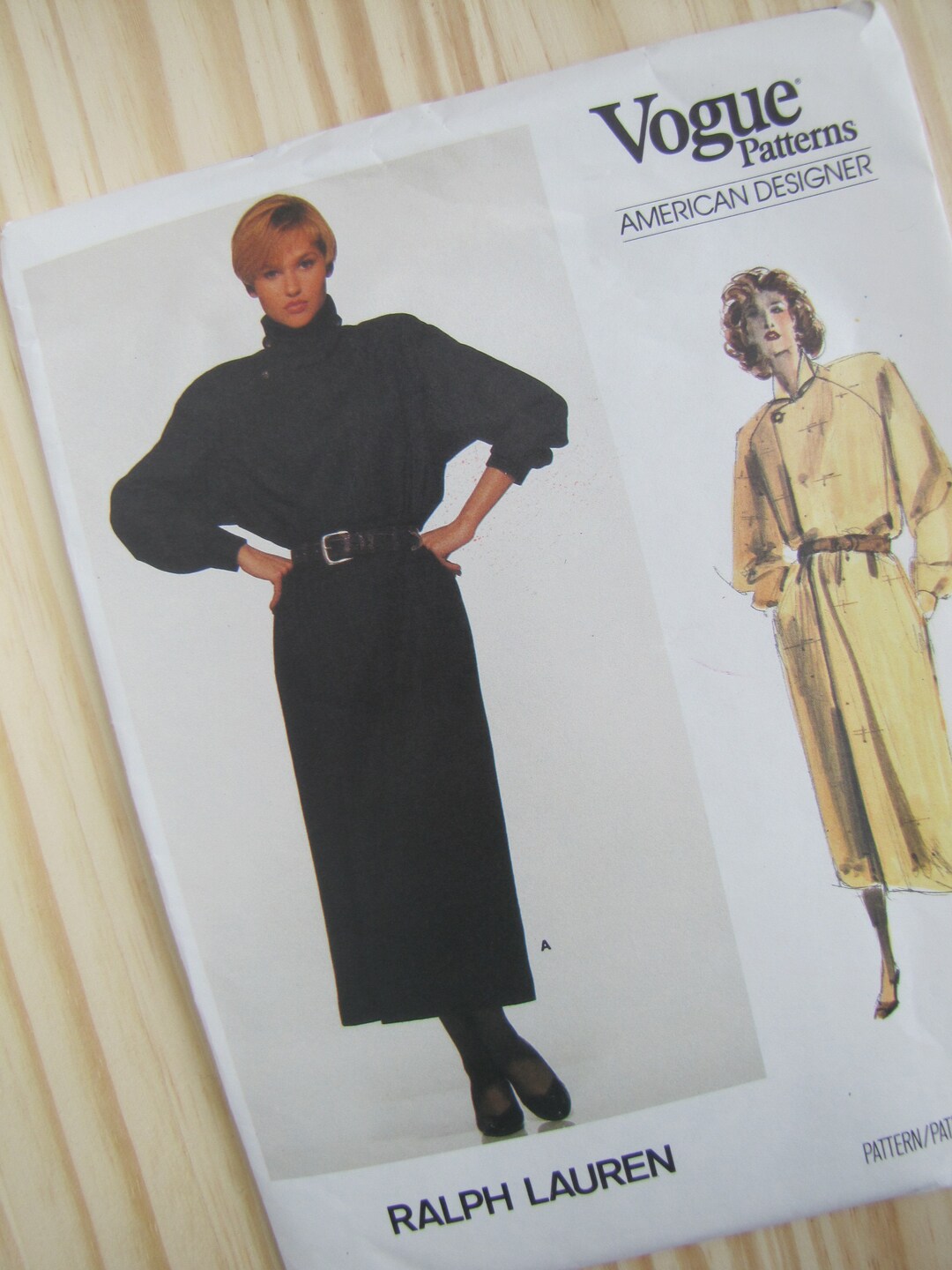 Uncut Vogue Sewing Pattern 1643 - Ralph Lauren - Misses Dress - Size 10 ...