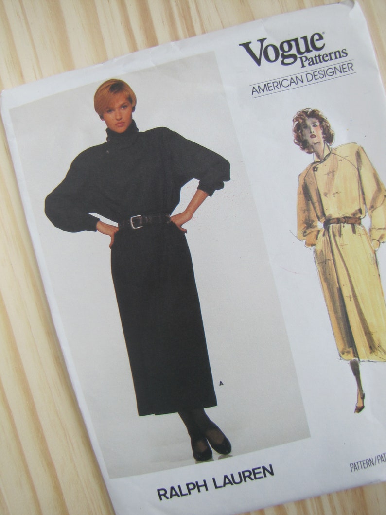 Uncut Vogue Sewing Pattern 1643 - Ralph Lauren - Misses Dress - Size 10 ...