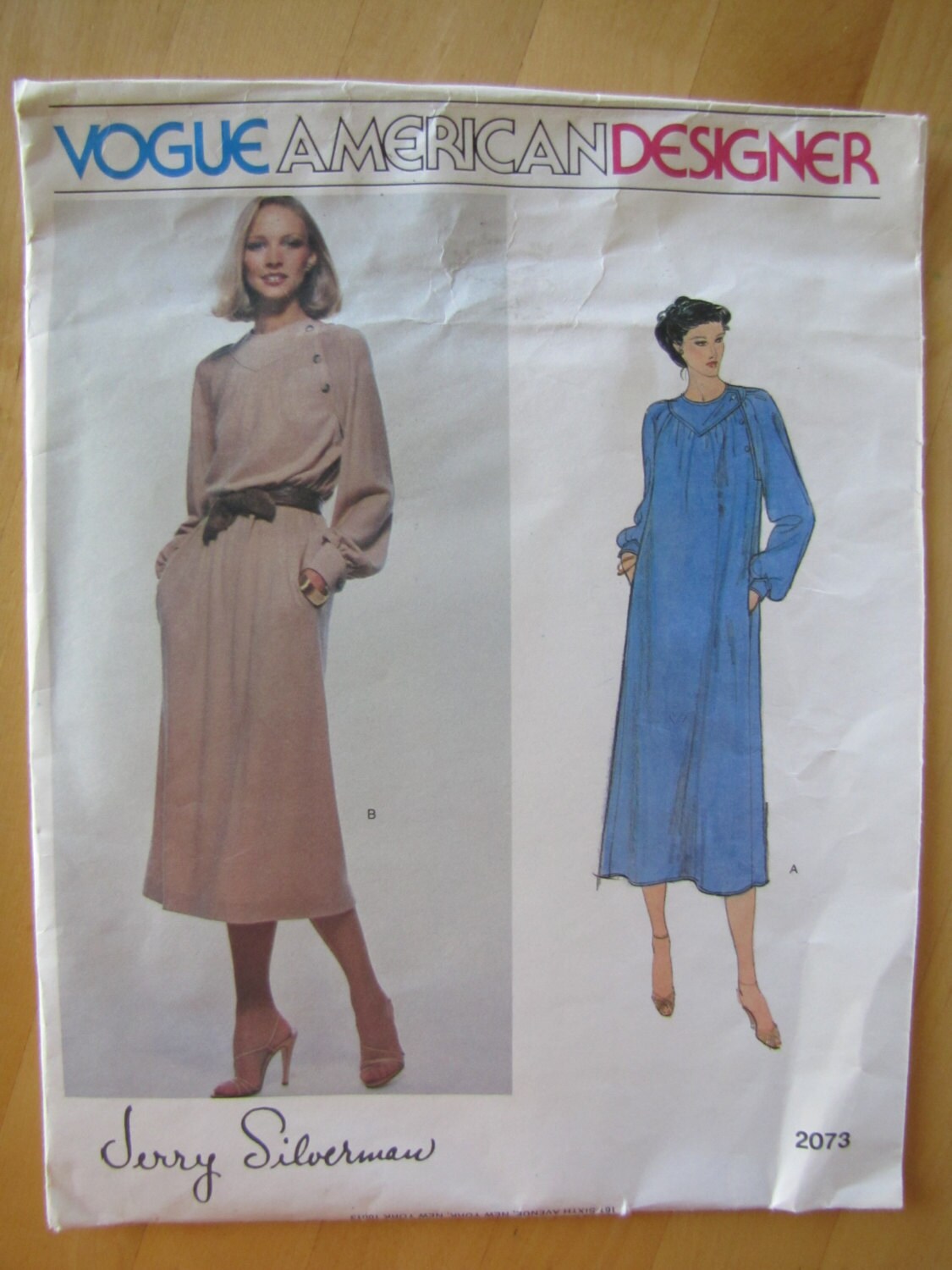 Vintage Vogue Sewing Pattern 2073 - Jerry Silverman - Misses Dress ...
