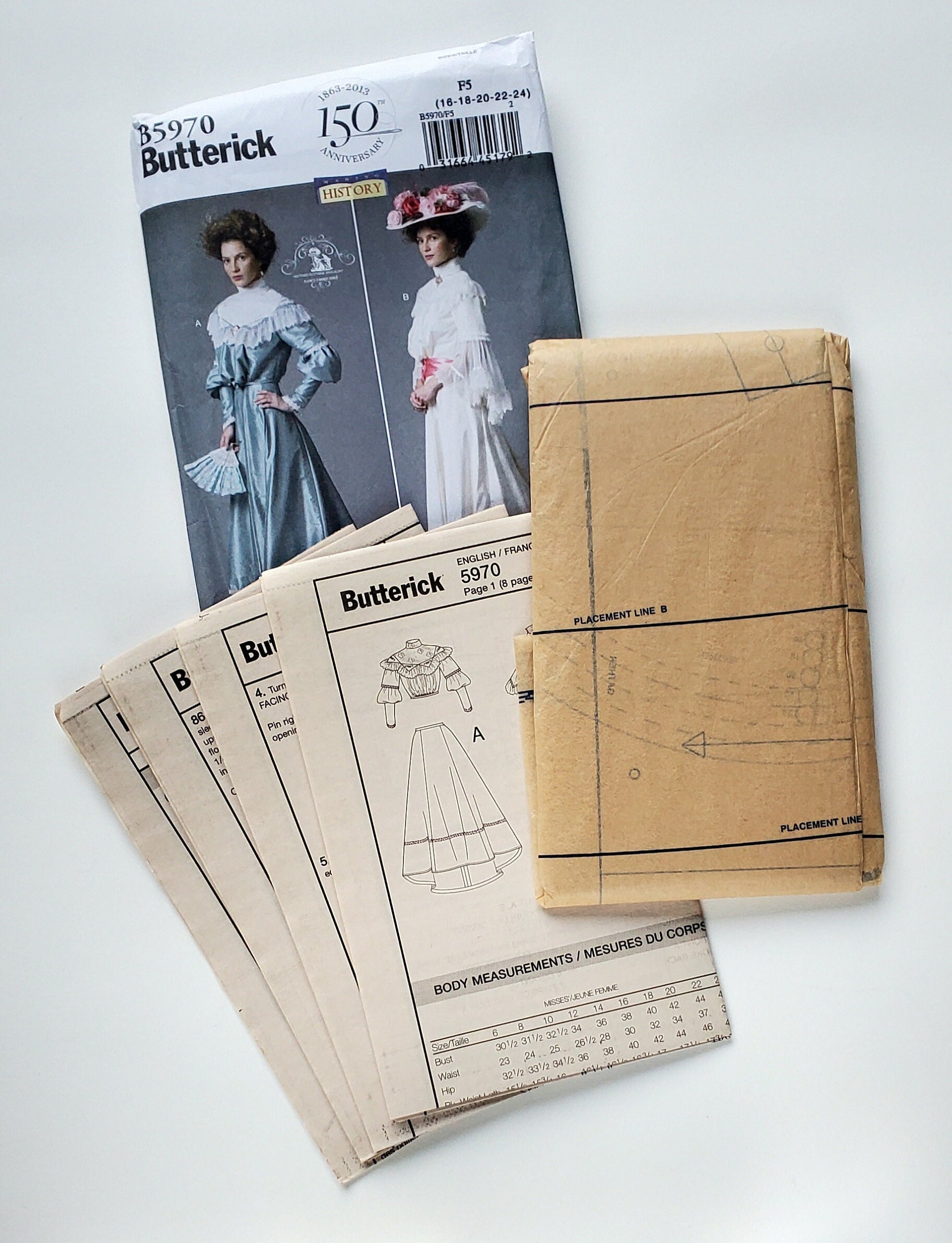 Uncut Butterick B5970 Sewing Pattern Making History - Etsy