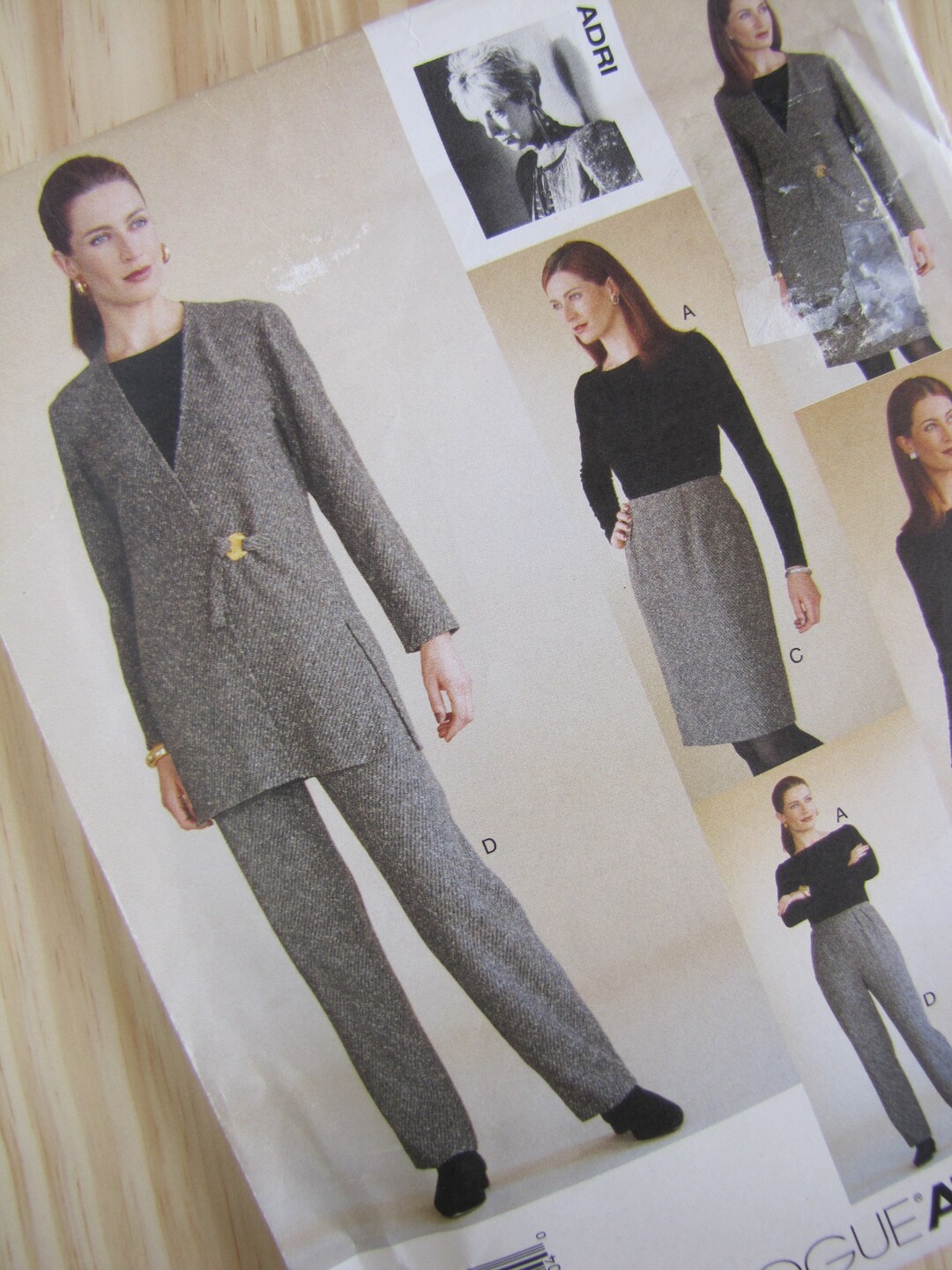 Uncut Vogue 2046 Sewing Pattern - Adri - Misses Petite Jacket, Dress ...
