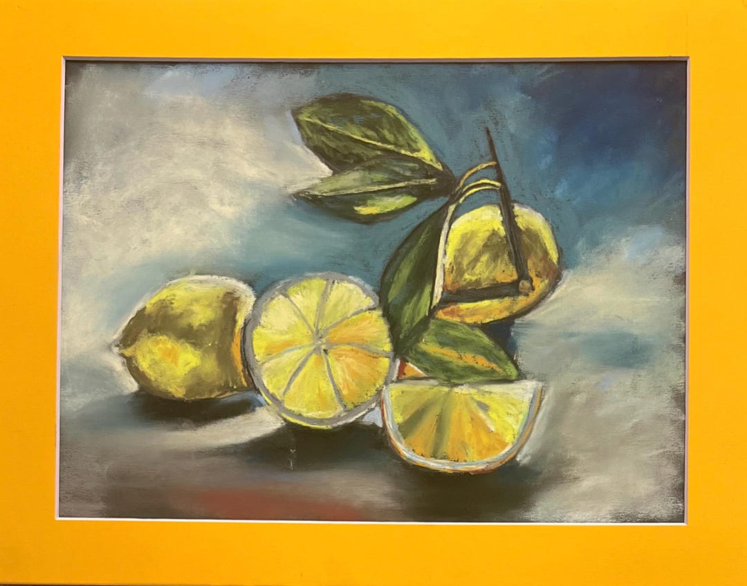 A Zesty Arrangement - Lemons in Pastel - Etsy