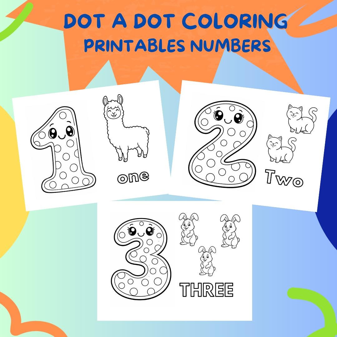 Number Recognition Worksheets, Dot Marker Coloring Pages, Preschool ...