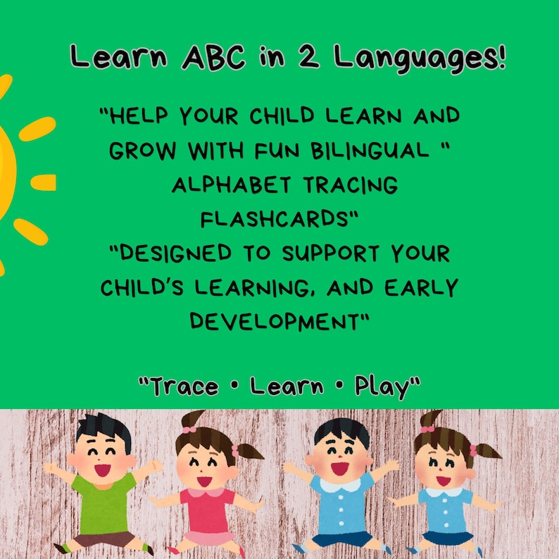 Bilingual Alphabet Tracing Flashcards | English Spanish Preschool ...